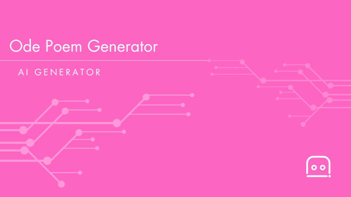 Ai Ode Poem Generator Create Free Ode Poetry Ai Resources